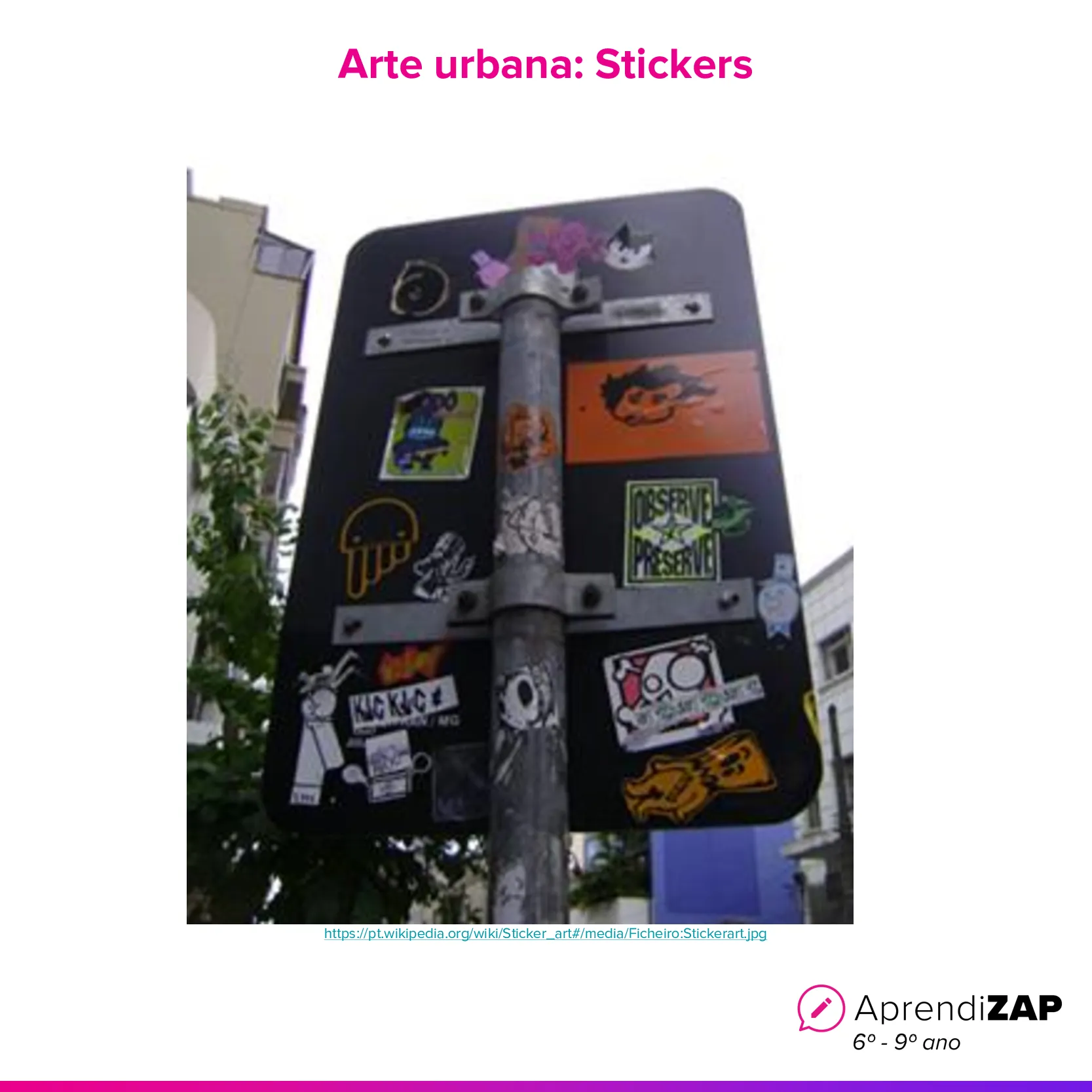 Arte urbana: Stickers | AprendiZAP